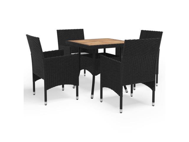 Click here for vidaXL Dining Set Black and Brown prices