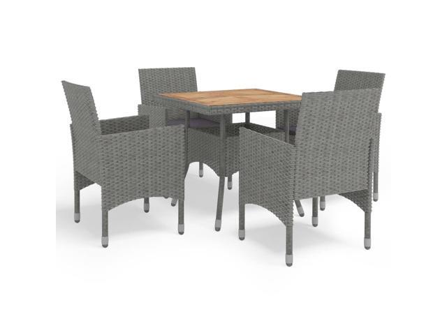 Click here for vidaXL Dining Set Grey and Brown prices