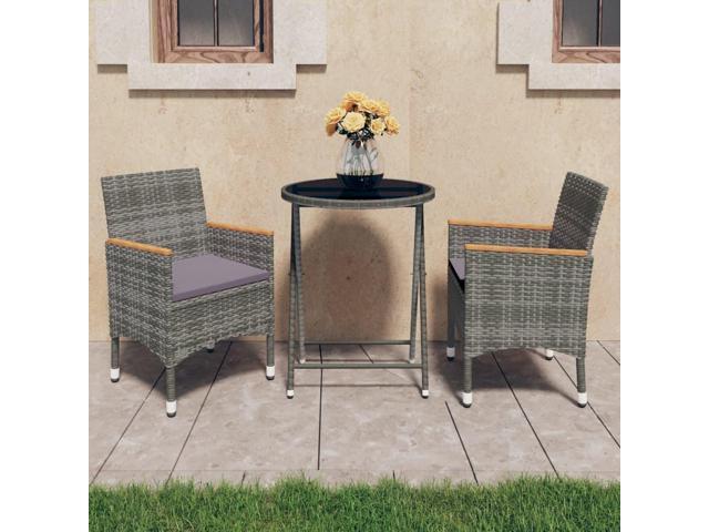 Click here for vidaXL Bistro Set Grey prices