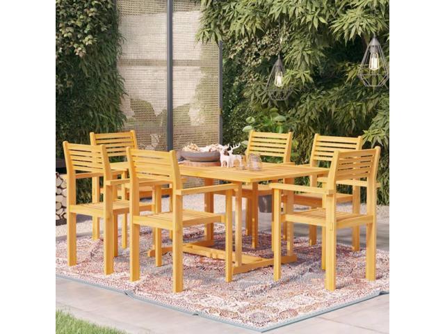 Click here for vidaXL Garden Dining Set Warm brown Solid Teak Woo... prices