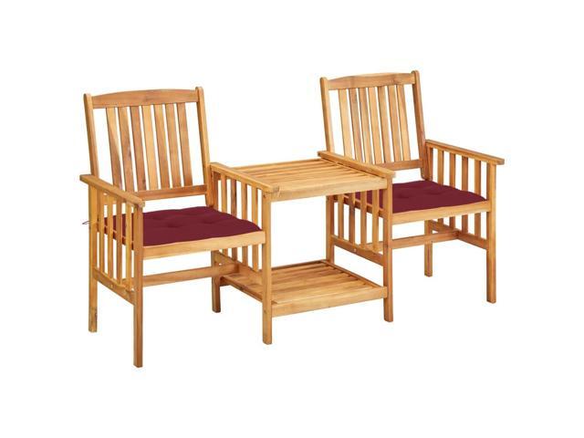 Click here for vidaXL Patio Bistro Set Natural wood Solid Acacia... prices