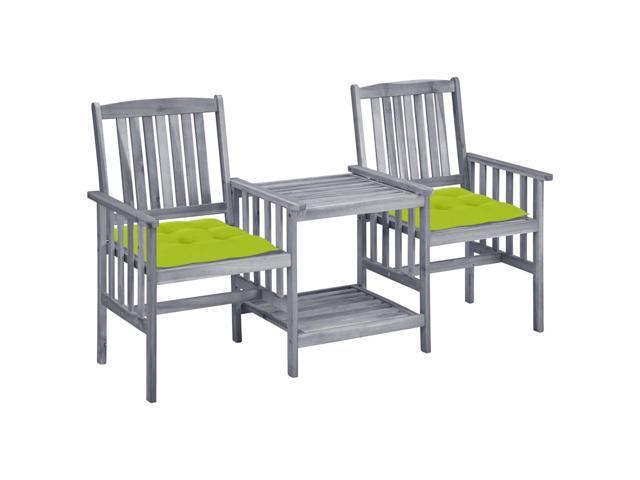 Click here for vidaXL Patio Chair With Tea Table Gray prices