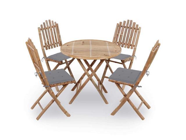 Click here for vidaXL Outdoor Dining Set Natural Bamboo Bamboo Me... prices