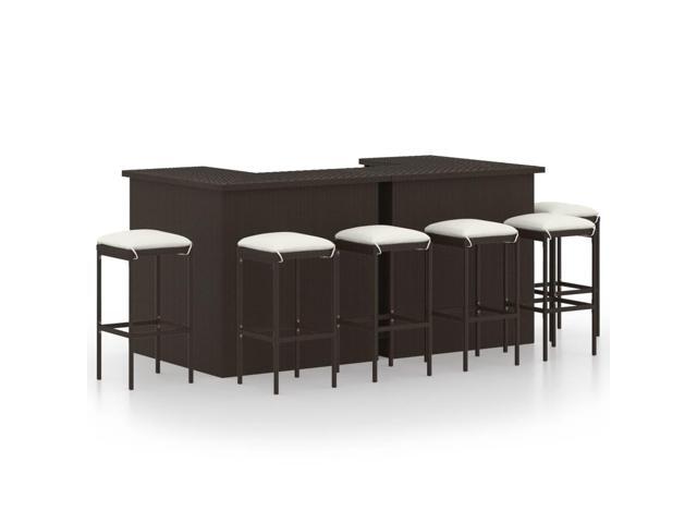 Click here for vidaXL Garden Bar Set Brown and Cream prices