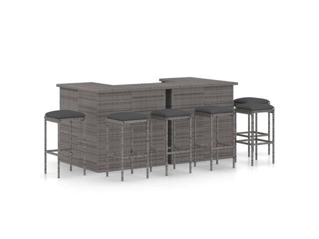 Click here for vidaXL Garden Bar Set Gray prices