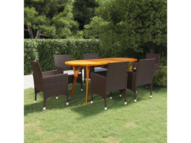 Click here for vidaXL Dining Set Brown  Cream White prices