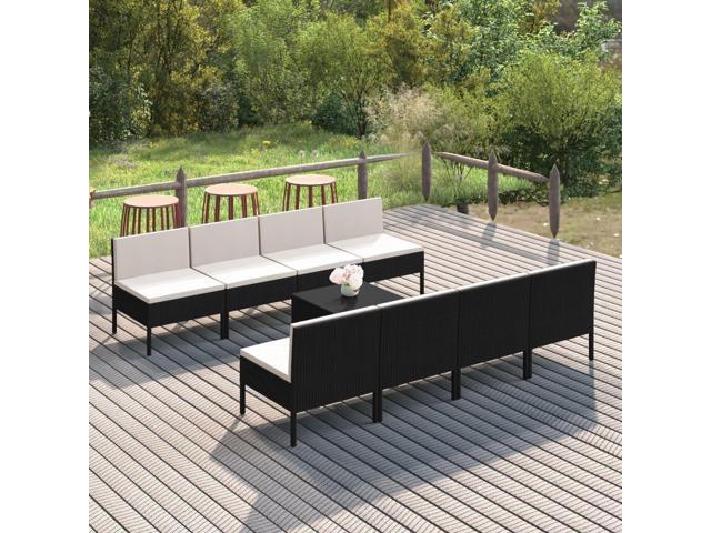 Click here for vidaXL Garden Lounge Set Black prices