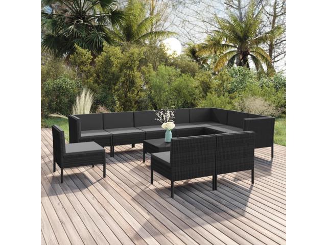Click here for vidaXL Garden Lounge Set Black prices