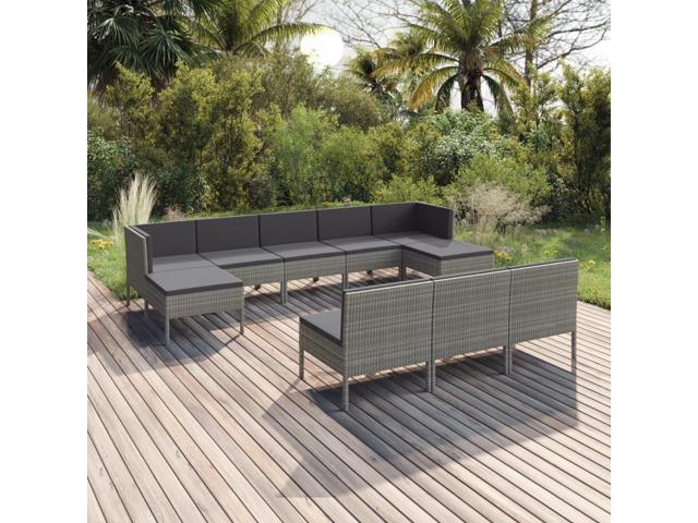 Click here for vidaXL Garden Lounge Set Gray and Anthracite prices