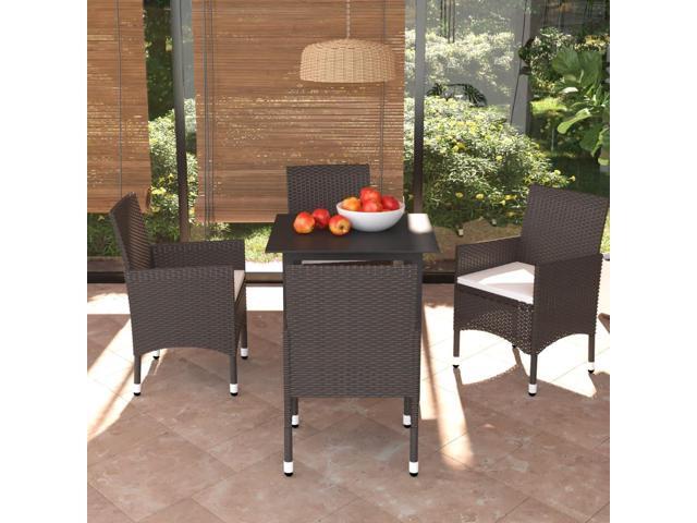 Click here for vidaXL Dining Set Brown  Cream white prices