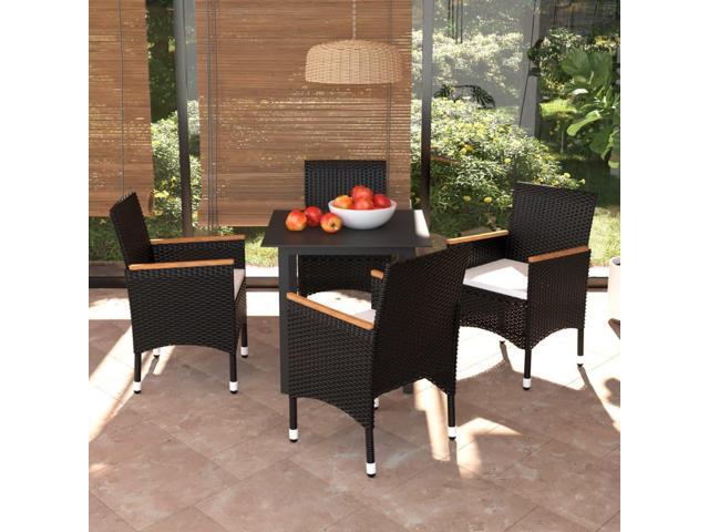 Click here for vidaXL Dining Set Black  Cream White prices