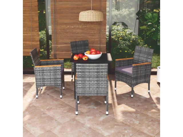 Click here for vidaXL Dining Set Grey prices