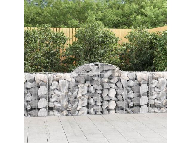 Click here for vidaXL Gabion Basket 4 Pcs Outdoor Garden Arched G... prices