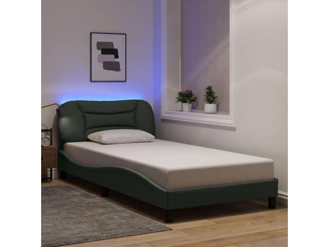 Click here for vidaXL Bed Frame with LED without Mattress Hvar Da... prices