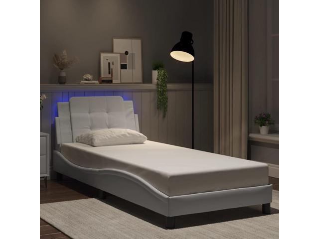 Click here for vidaXL Bed Frame with LED without Mattress Zadar W... prices