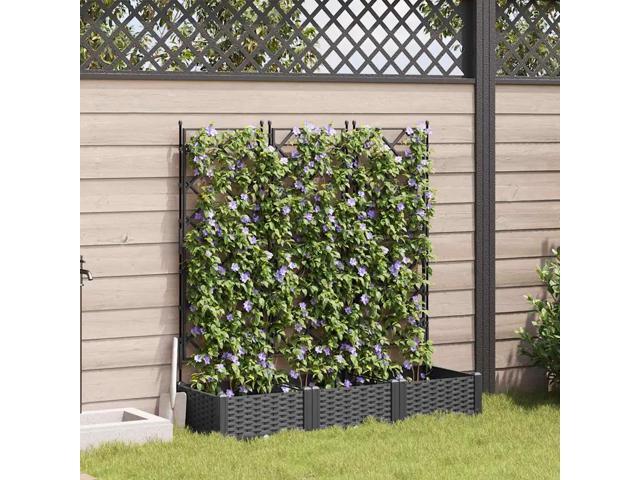 Click here for vidaXL Garden Planter 3 pcs Black 47.24 x 15.75 x... prices