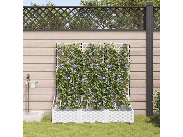 Click here for vidaXL Garden Planter 3 pcs White Steel prices