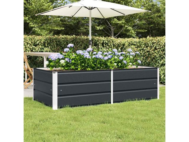 Click here for vidaXL Planter Anthracite 62.99 x 31.50 x 17.72 in... prices