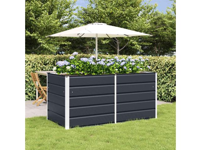 Click here for vidaXL Planter Anthracite 62.99 x 31.50 x 29.53 in... prices