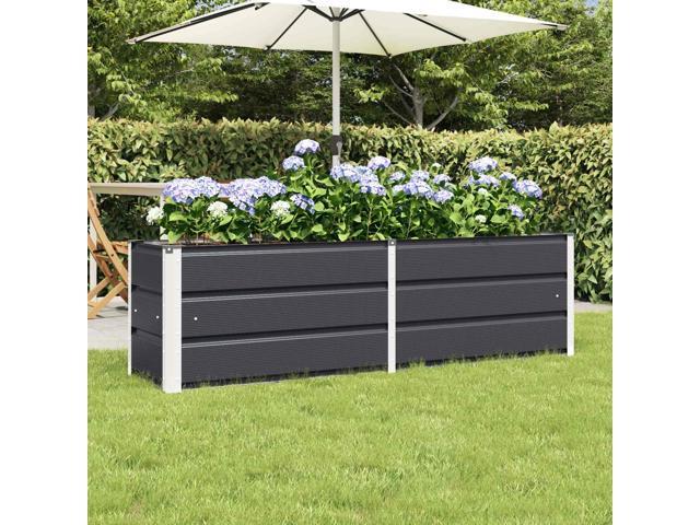 Click here for vidaXL Planter Anthracite 62.99 x 15.75 x 17.72 in... prices