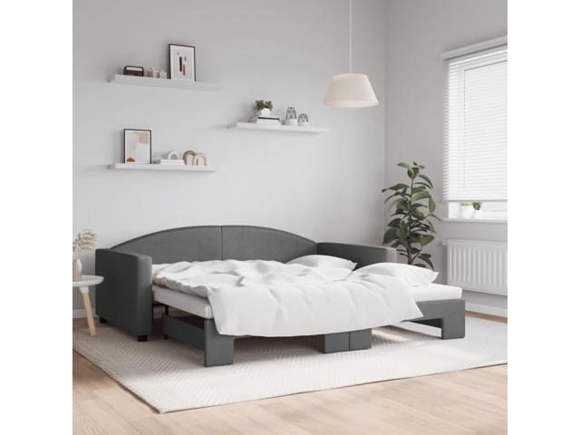 Click here for vidaXL Day Bed Upholstered Storage Sleeper Bed wit... prices