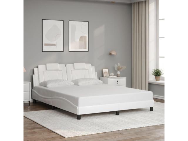 Click here for vidaXL Bed Frame Viana without Mattress White 59.8... prices