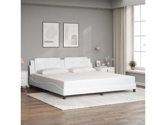 Click here for vidaXL Bed Frame without Mattress Zadar White 76x7... prices
