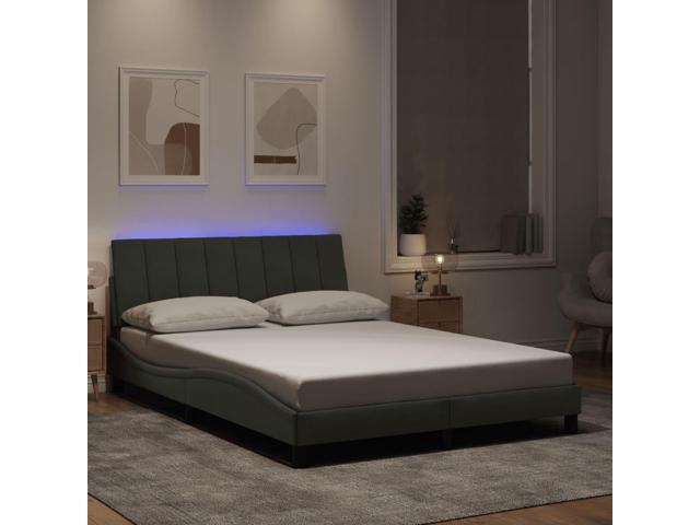 Click here for vidaXL Bed Frame with LED without Mattress Hanko L... prices