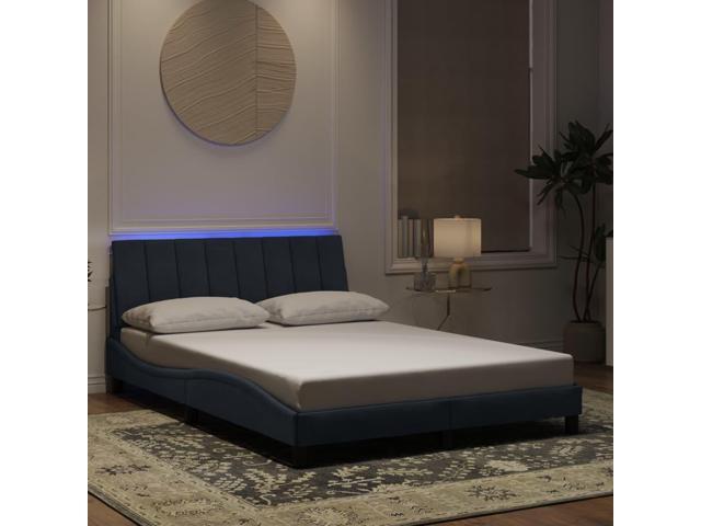Click here for vidaXL Bed Frame with LED without Mattress Hanko D... prices