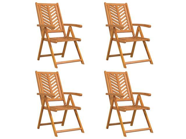 Click here for vidaXL Garden Chair 4 pcs Brown 57 x 72 x 109 cm S... prices