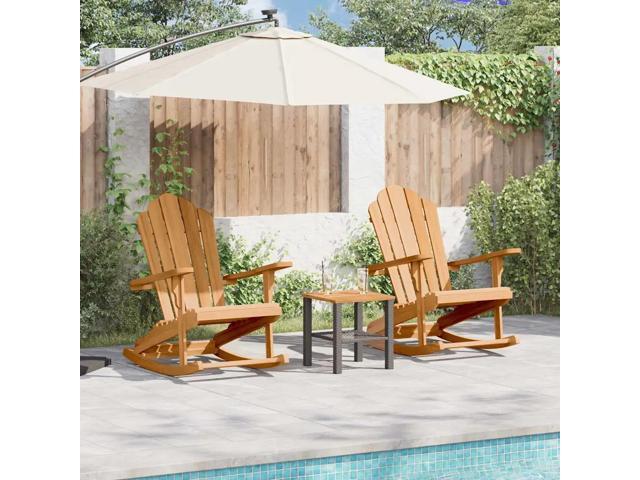 Click here for vidaXL Adirondack Rocking Chair 2 pcs Brown 100 x... prices