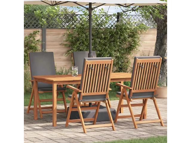 Click here for vidaXL Garden Chair 4 pcs Brown and Grey 57 x 71.5... prices
