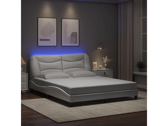 Click here for vidaXL Bed Frame with LED without Mattress Hvar Be... prices