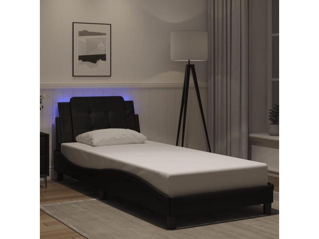 Click here for vidaXL Bed Frame with LED without Mattress Zadar B... prices