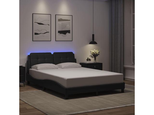 Click here for vidaXL Bed Frame with LED without Mattress Zadar B... prices
