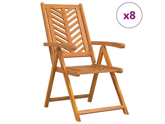 Click here for vidaXL Garden Chair 8 pcs Brown 57 x 72 x 109 cm S... prices