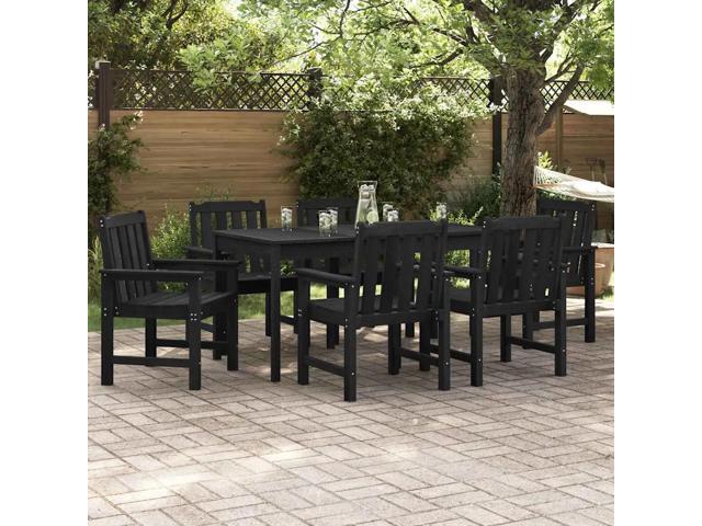 Click here for vidaXL Garden Chair 6 pcs Black 65.5 x 59 x 88 cm... prices
