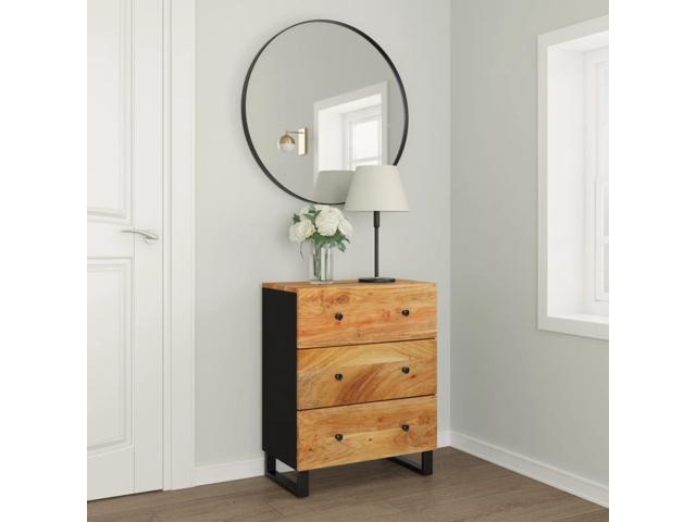 Click here for vidaXL Sideboard Black Solid Acacia Wood Medium Si... prices