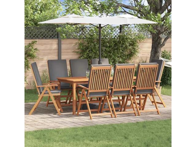 Click here for vidaXL Garden Chair 8 pcs Brown and Grey 57 x 71.5... prices