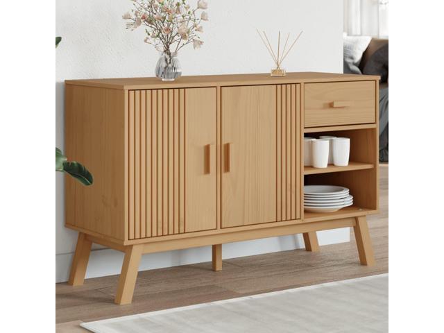 Click here for vidaXL Sideboard Brown Solid pine wood Medium Side... prices