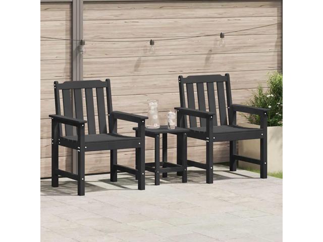 Click here for vidaXL Garden Dining Chair 2 pcs Black 25.79 x 23.... prices