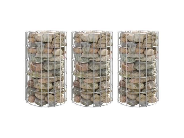 Click here for Circular Gabion Raised Beds 3 pcs Galvanized Steel... prices