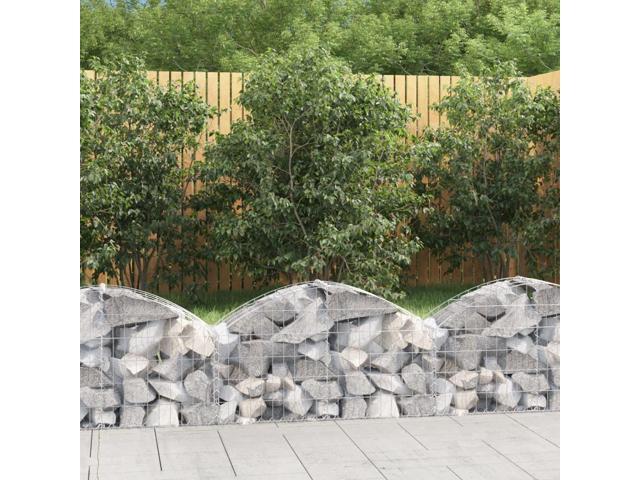 Click here for vidaXL Gabion Basket Silver Galvanized iron 39.4 x... prices