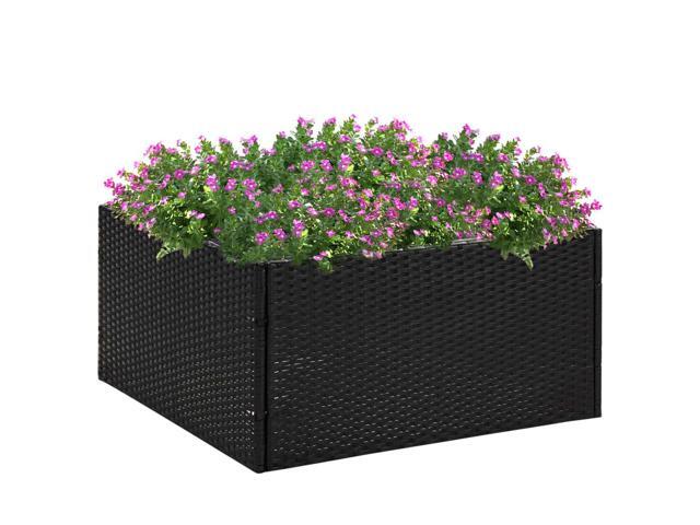 Click here for vidaXL Garden Planter Black and transparent prices