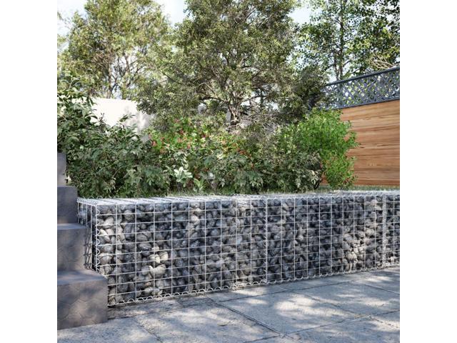 Click here for vidaXL Gabion Basket Silver Galvanized Iron 78.7 x... prices