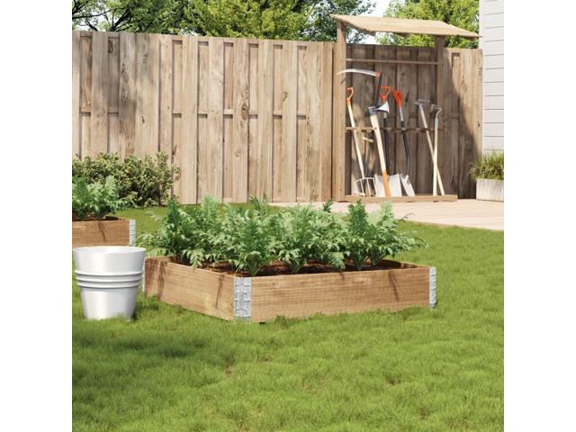 Click here for vidaXL Garden Planter Natural Wood Solid Pine Wood... prices