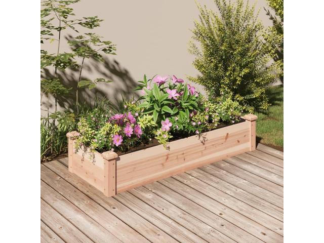 Click here for vidaXL Garden Raised Bed Natural wood Solid fir wo... prices