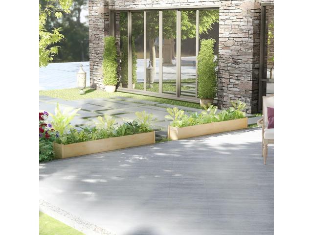 Click here for vidaXL Planter Set of 2 Natural pine wood Solid pi... prices