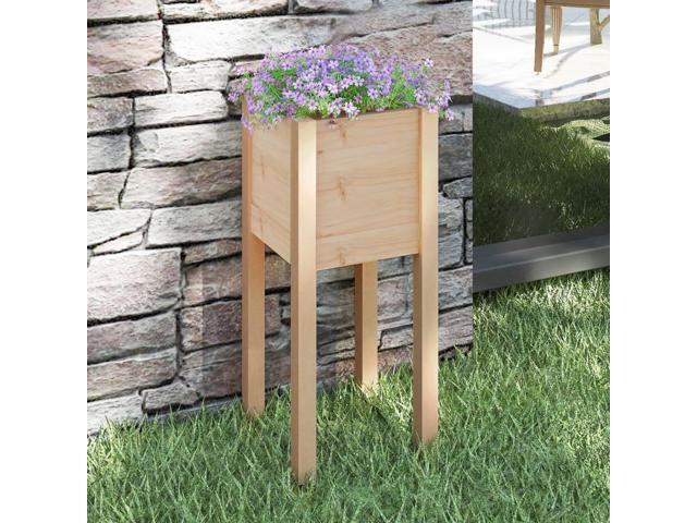 Click here for vidaXL Planter Natural Wood Solid pinewood 12.2 x... prices