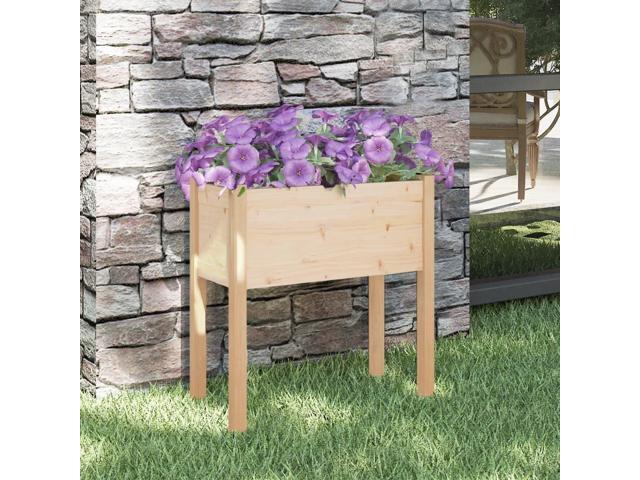 Click here for vidaXL Garden Planter Natural Pine Solid Pine Wood... prices